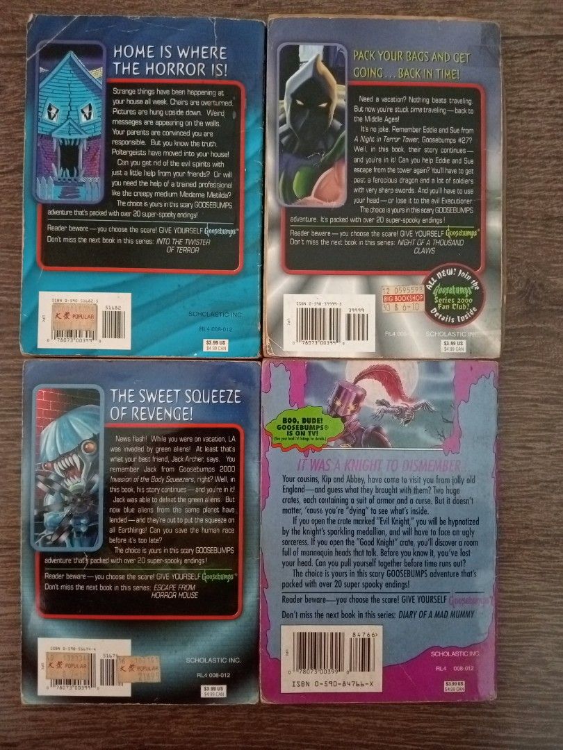 Goosebumps (choice book), Hobbies & Toys, Books & Magazines, Children's ...