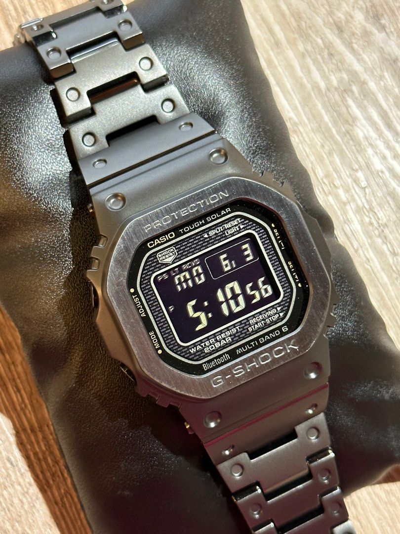 G-Shock GMW-B5000MB-1 中古 二手 g-shock Sandblast Bluetooth All Black gmw ...