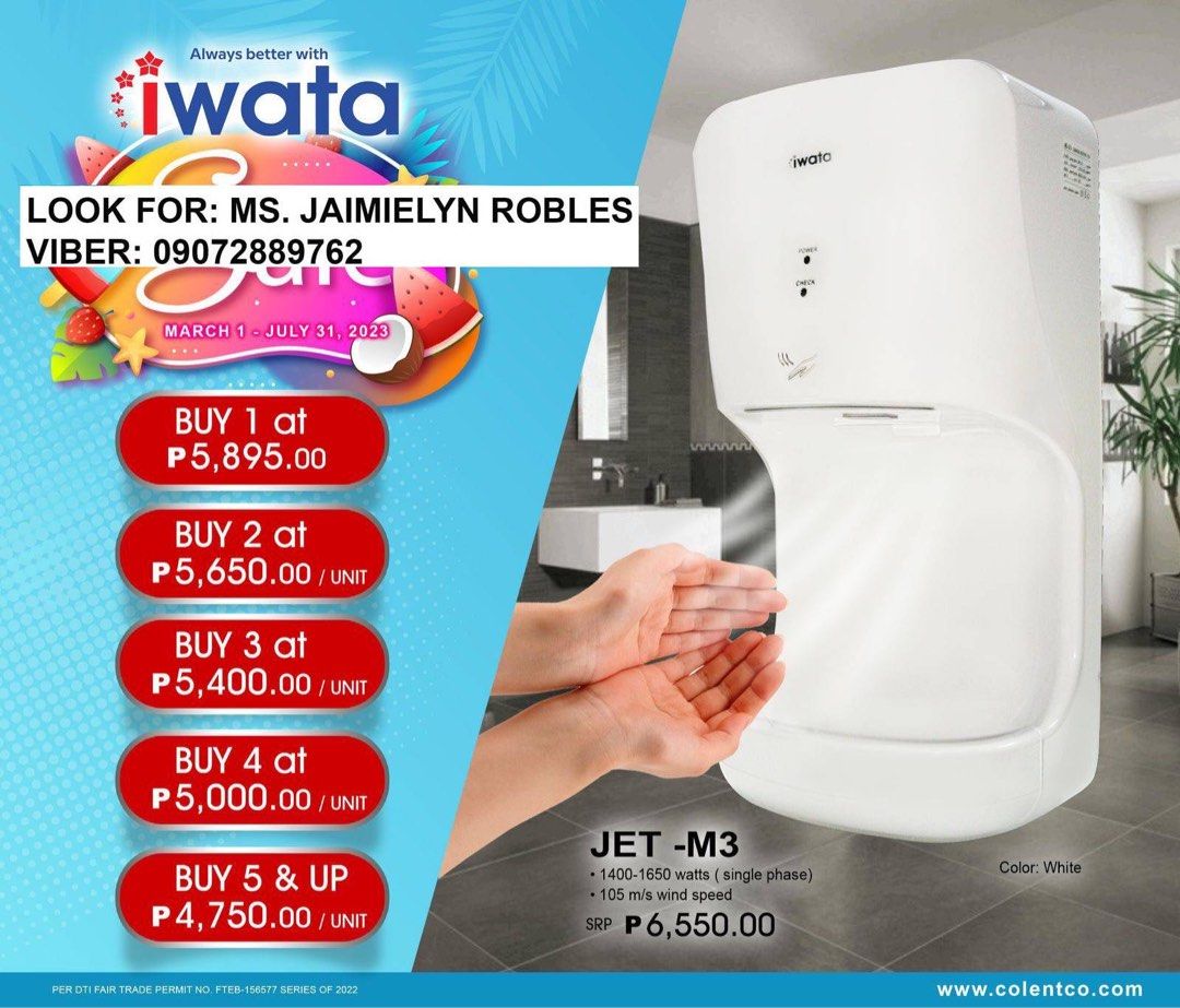 Hand Dryer Jet M3, TV & Home Appliances, Washing Machines and Dryers on ...