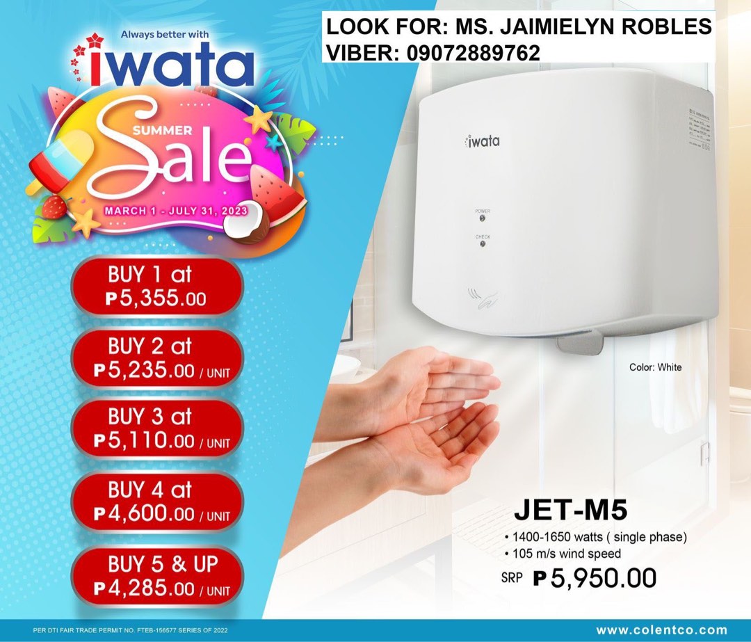 Hand Dryer Jet M5, TV & Home Appliances, Washing Machines and Dryers on ...