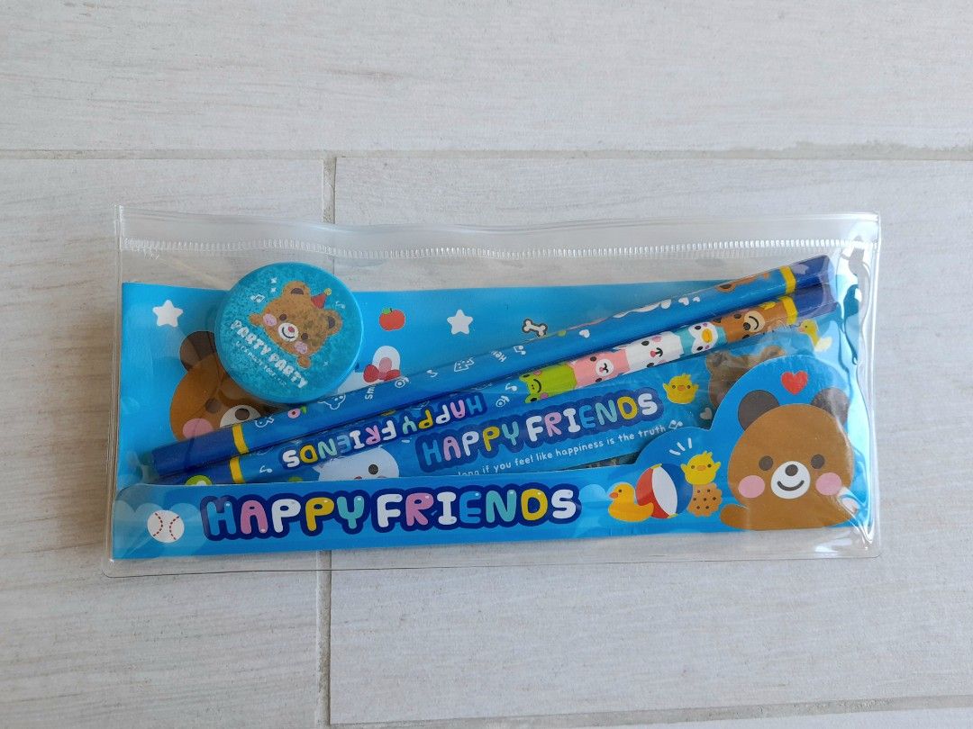 Happy Friends Stationery Set, Hobbies & Toys, Stationery & Craft ...