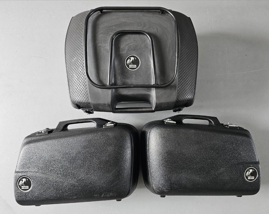 HEPCO & BECKER Top Box & Side Panniers, Motorcycles, Motorcycle ...