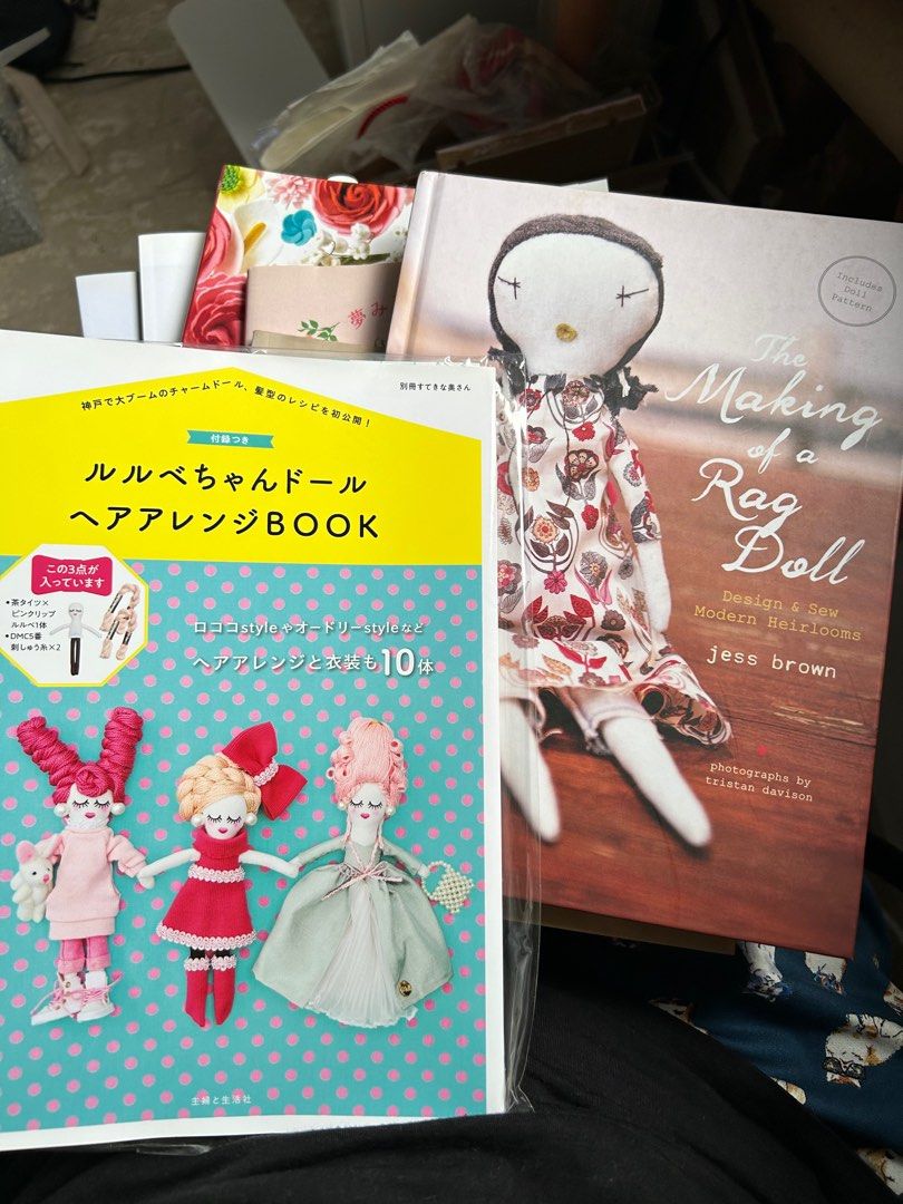 How to sew a Rag doll and Japanese doll making book, Hobbies & Toys ...