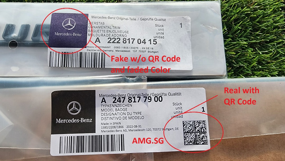 How to spot Fake Mercedes-Benz product!, Car Accessories, Accessories ...