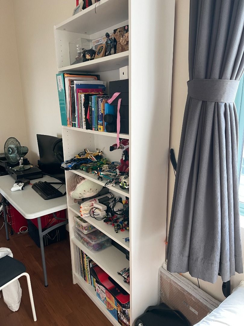 IKEA BILLY Bookcase shelving unit - white, Furniture & Home Living ...