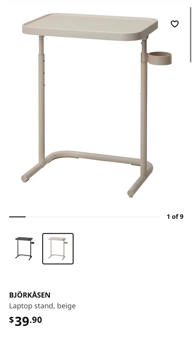 Ikea Bjorkasen laptop stand, Furniture & Home Living, Furniture, Tables & Sets on Carousell