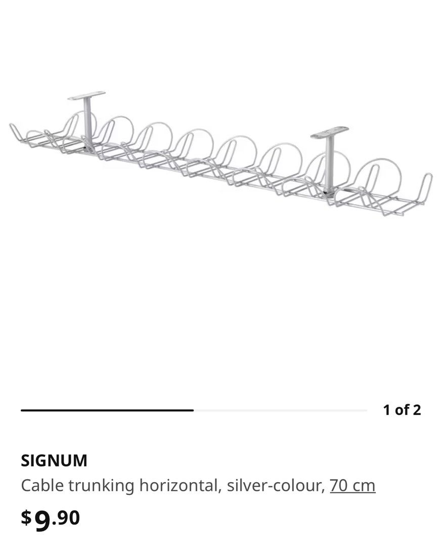 IKEA SIGNUM Cable trunking Under table, Furniture & Home Living ...