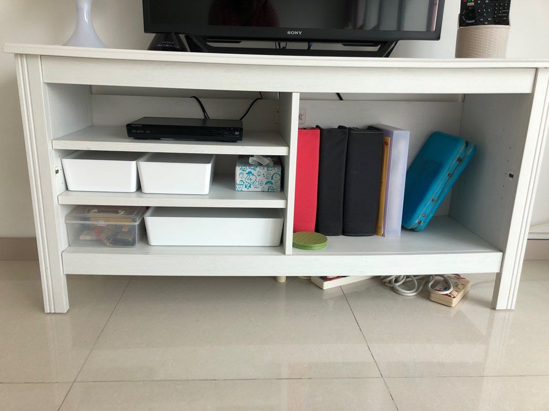 IKEA TV bench BRUSALI, Furniture & Home Living, Furniture, TV Consoles ...
