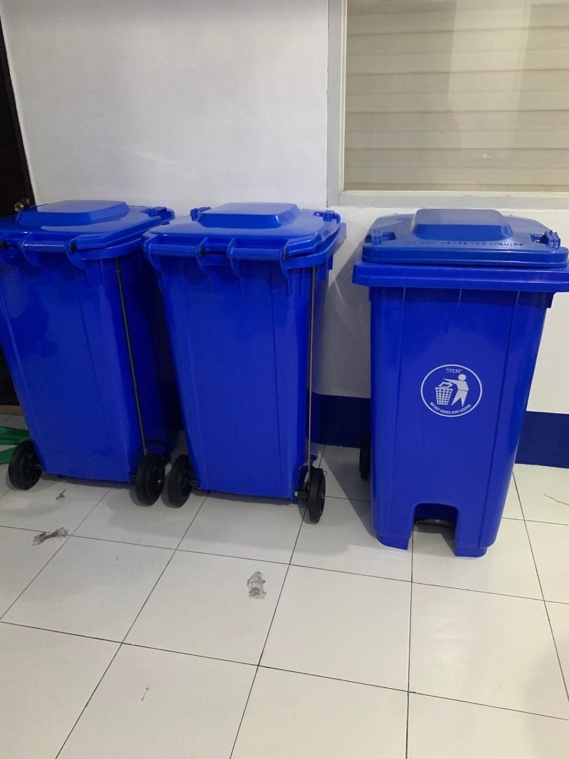 INDUSTRIAL TRASH BIN 240 LITERS, Furniture & Home Living, Cleaning ...