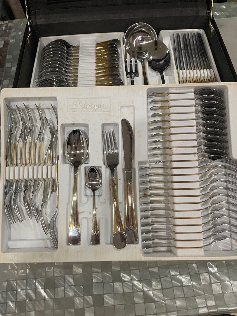 Inoxpran aircargo utensils set, Furniture & Home Living, Kitchenware ...