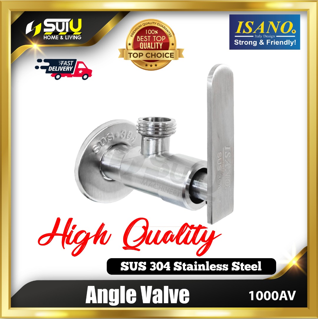 ISANO 1000AV SUS 304 Stainless Steel Angle Valve / Faucet, Furniture ...