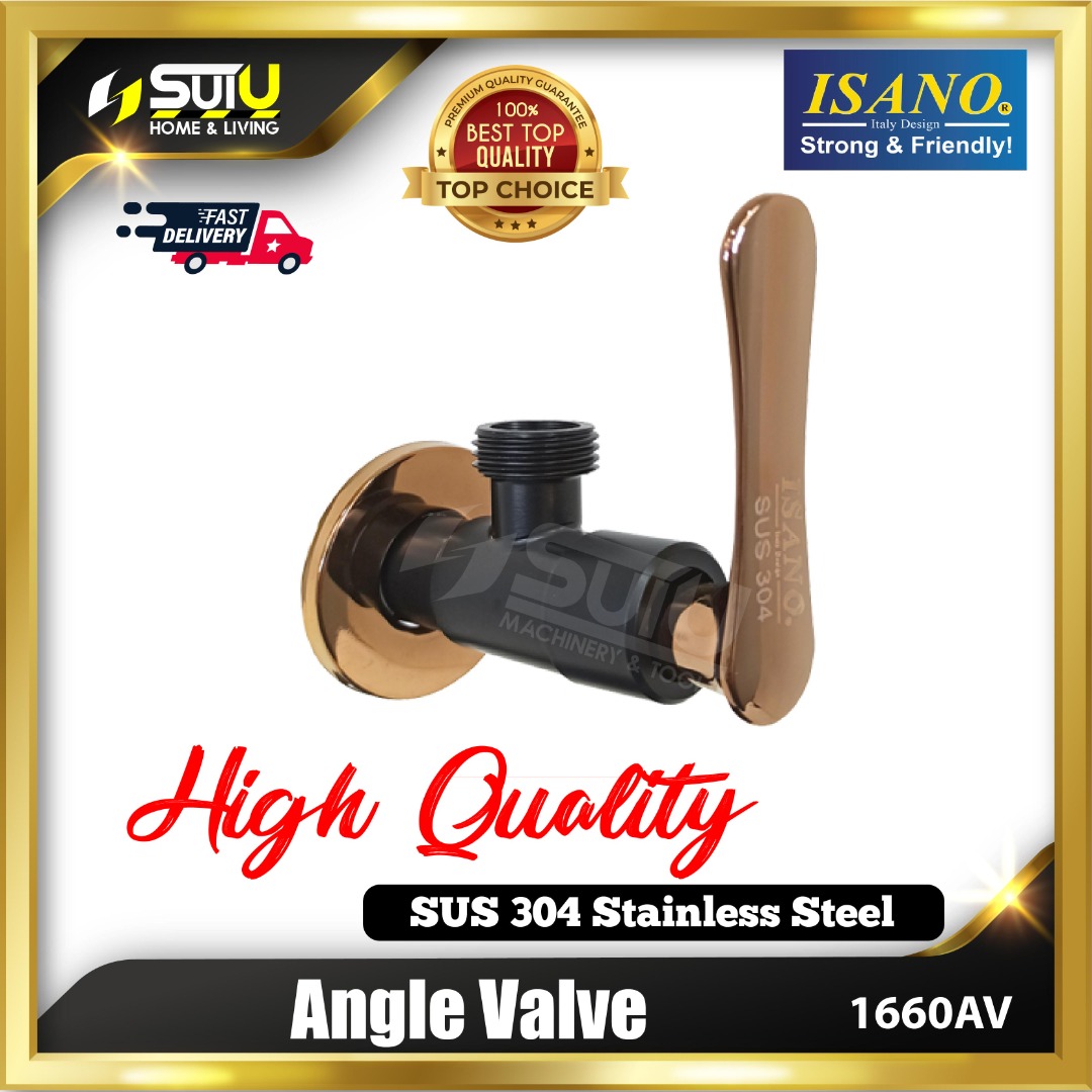 ISANO 1660AV SUS 304 Stainless Steel Angle Valve / Faucet, Furniture ...