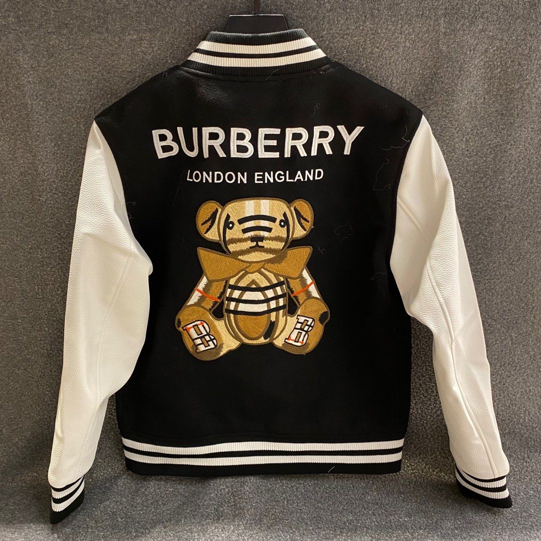 Jacket varsity burberry london, Barang Mewah, Pakaian di Carousell
