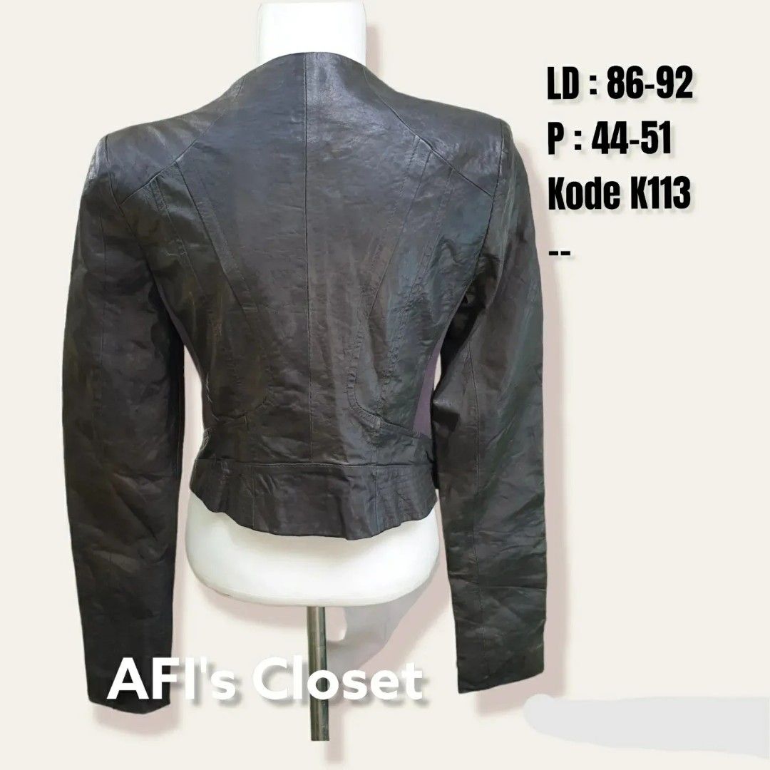 Jaket Kulit DOMBA asli 100% - Ramones vest - Thrift / Preloved, Fesyen ...