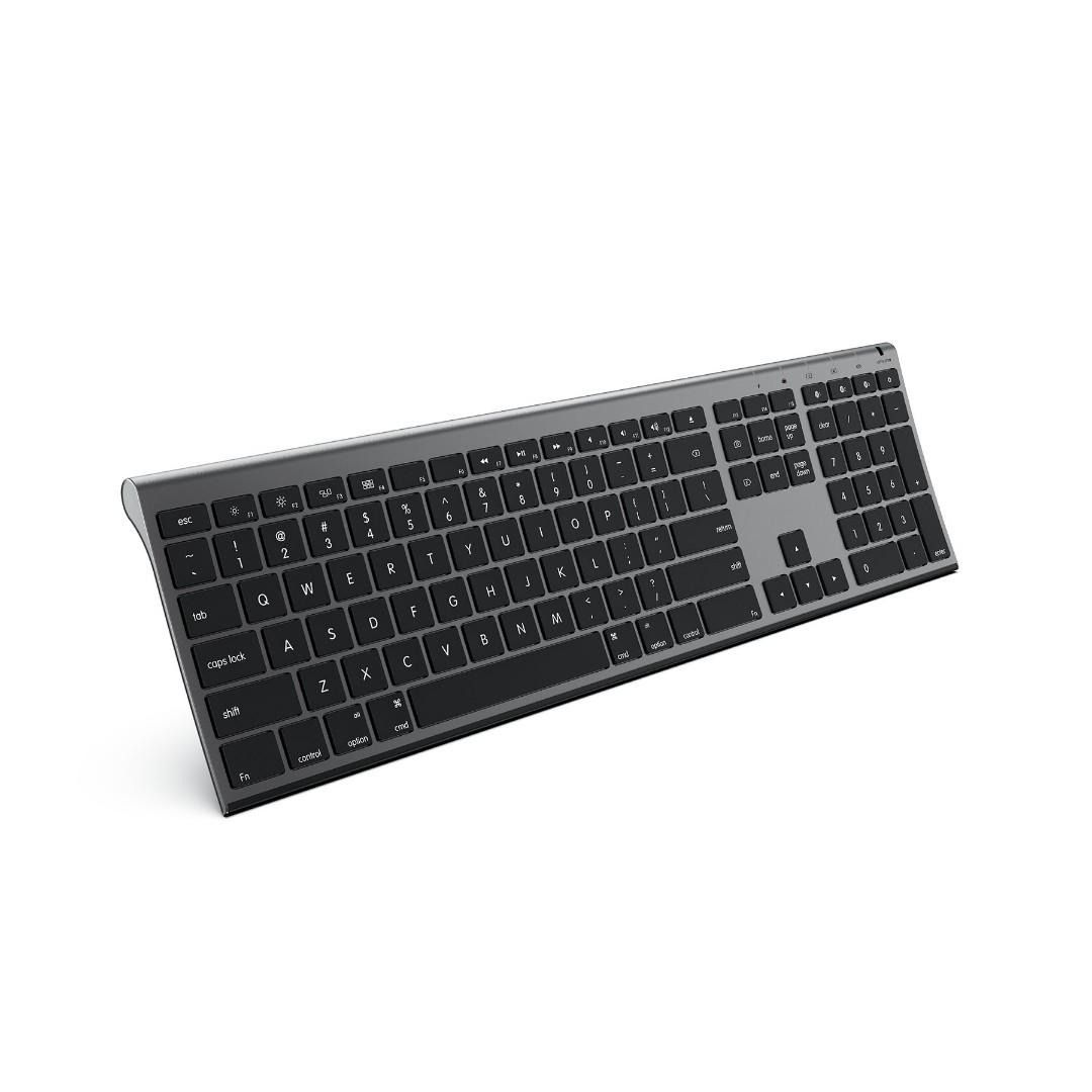 Jelly Comb Backlit Bluetooth Keyboard rgb 7-Color Ultra Slim ...