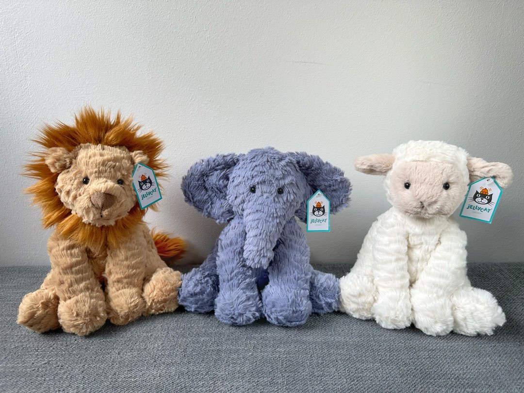 Jellycat Fuddlewuddle Lamb Lion Elephant BNWT, Hobbies & Toys, Toys ...