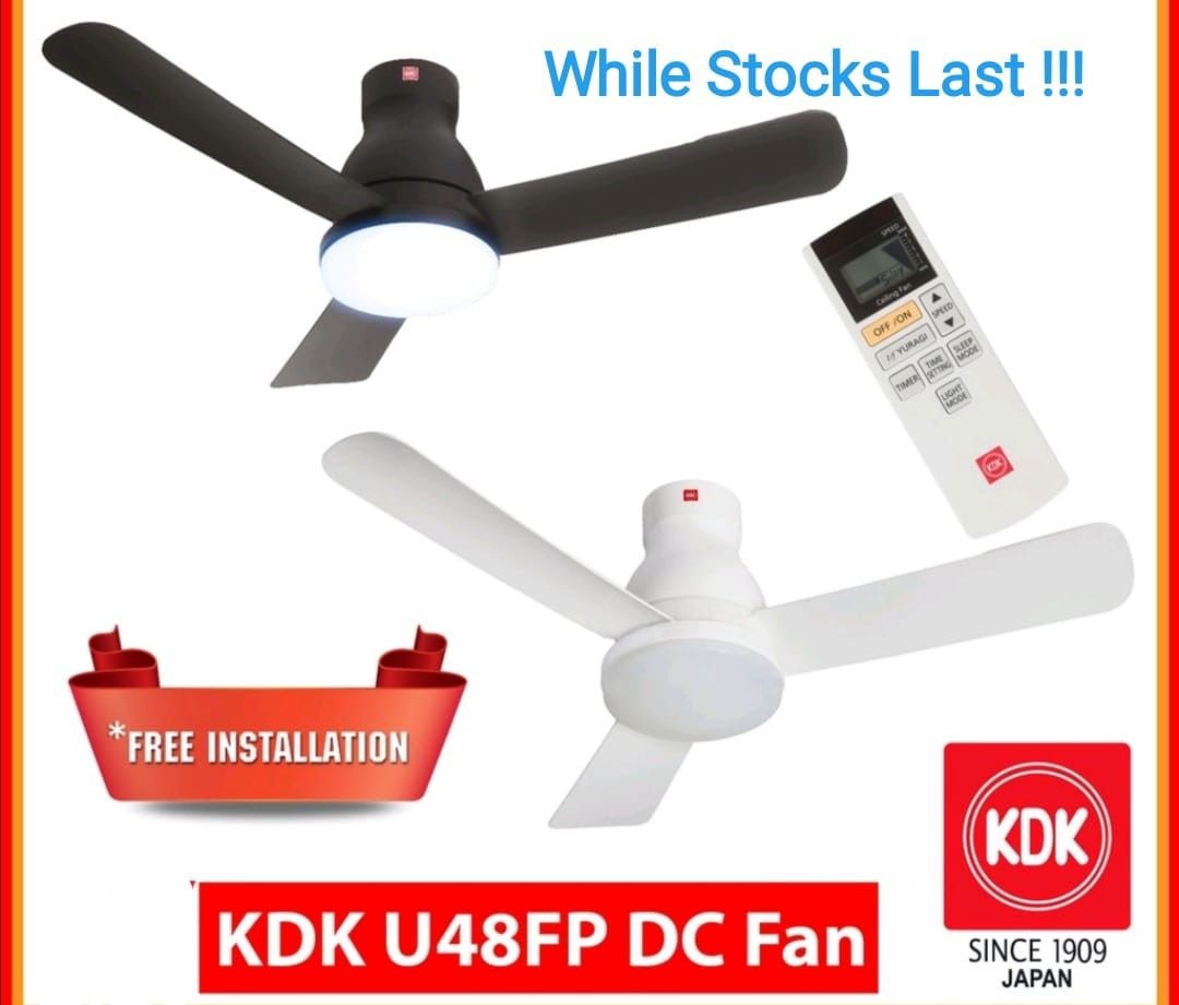 KDK 48 " DC Motor Ceiling Fan, Furniture & Home Living, Lighting & Fans ...