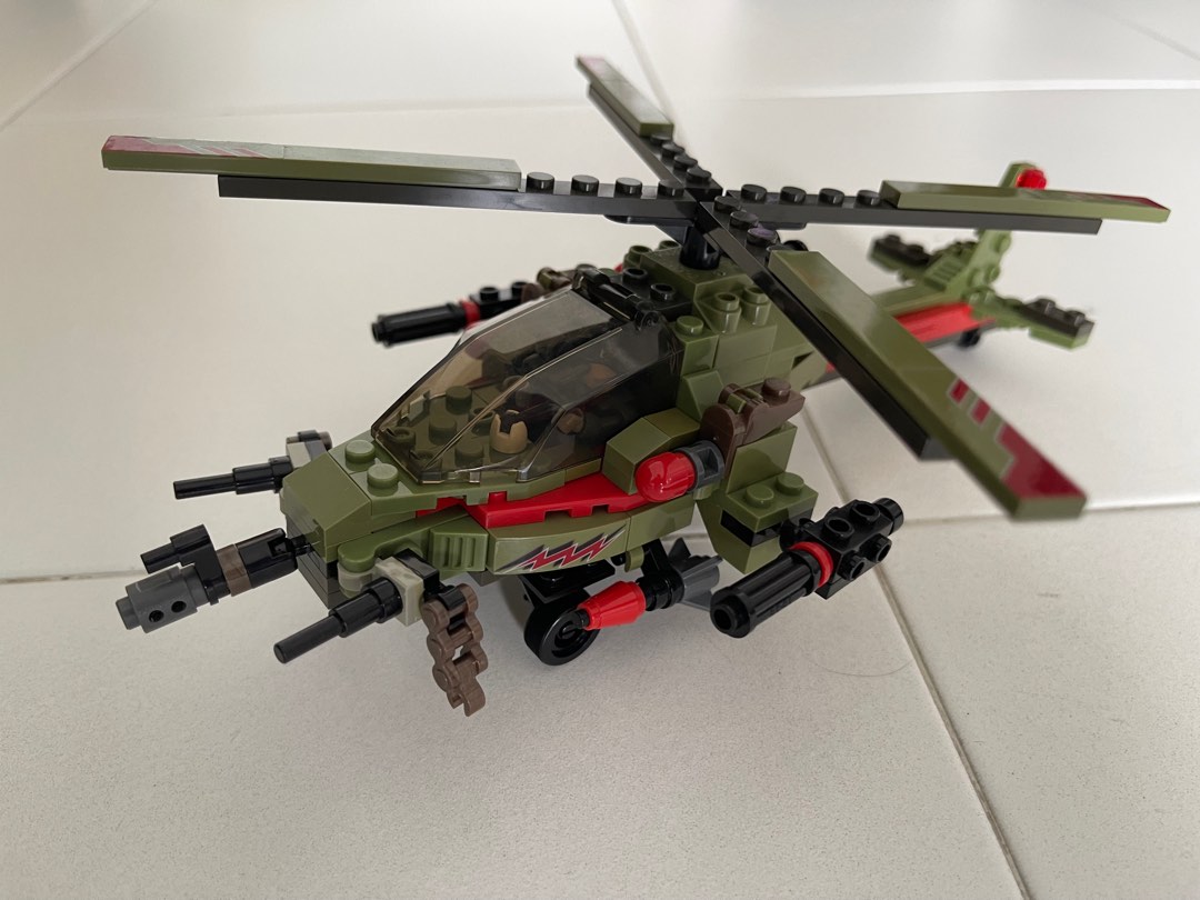 Kreo Battleship Combat Chopper Lego like helicopter, Hobbies & Toys ...