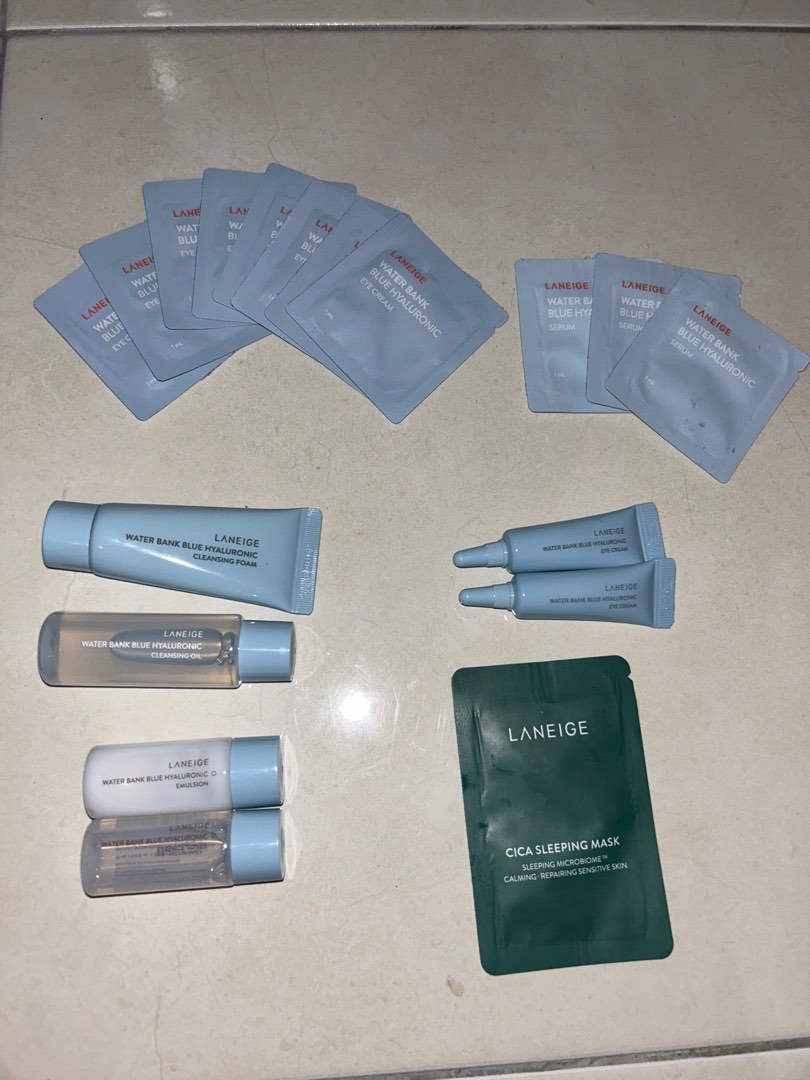 Laneige Samples Water Bank Blue Hyaluronic, Beauty & Personal Care, Face, Face Care on Carousell