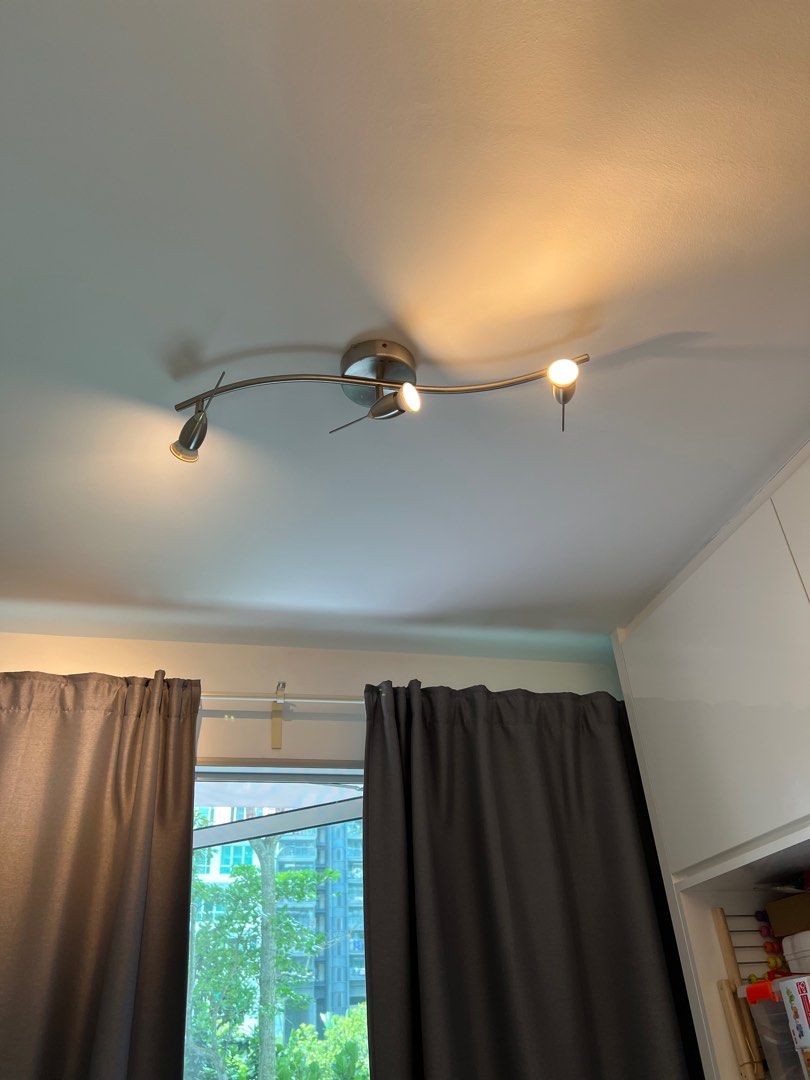 Led light with remote control + 2 free IKEA spotlight sets, Furniture & Home Living, Lighting ...