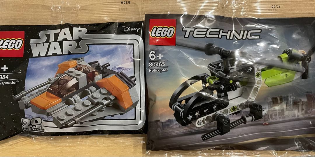 Lego Technic 30465 Helicopter Starwar 30384 Snowspeeder, Hobbies & Toys ...