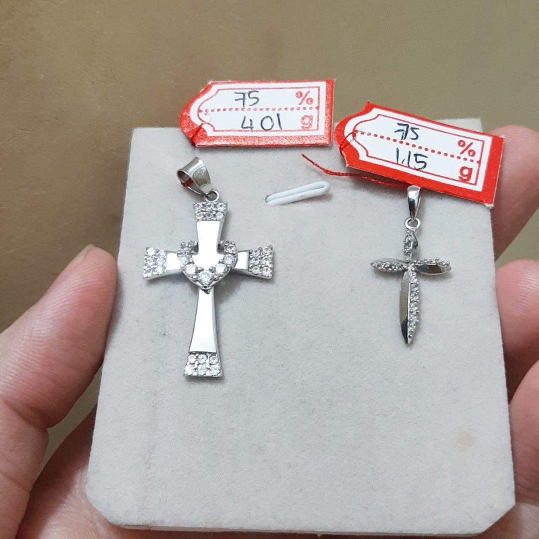 Liontin emas putih 75% 17k chat harga dan model, Fesyen Wanita ...