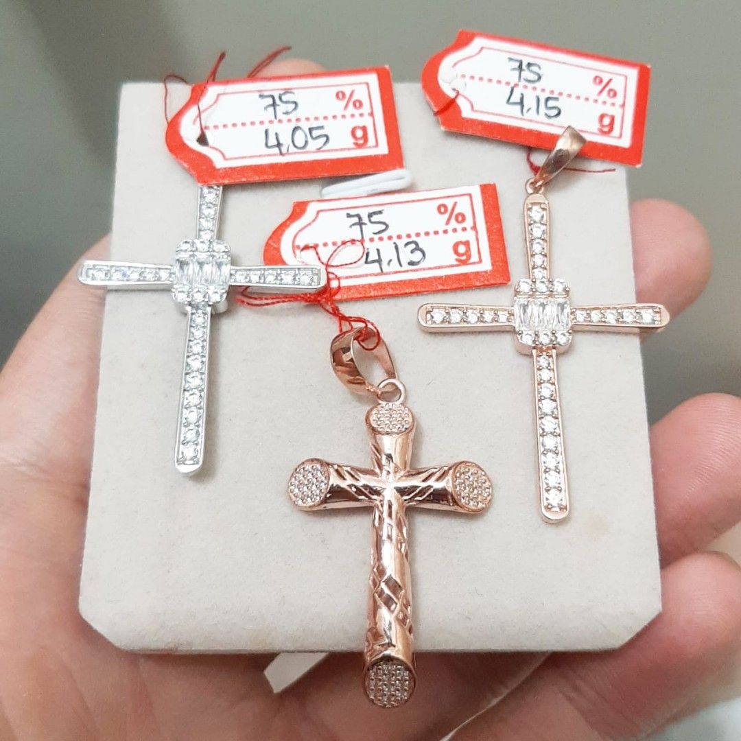 Liontin emas putih 75% 17k chat harga dan model, Fesyen Wanita ...