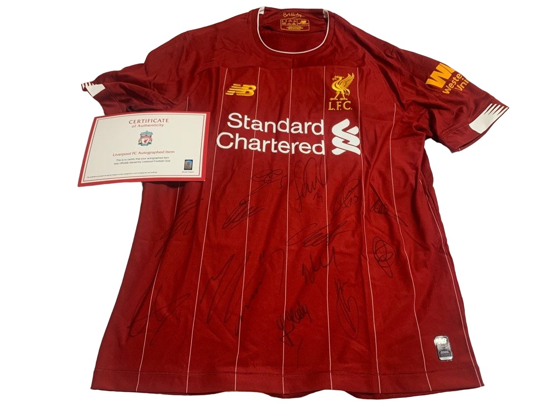 Liverpool Premier League Champions Signed Jersey, Men's Fashion, Tops ...