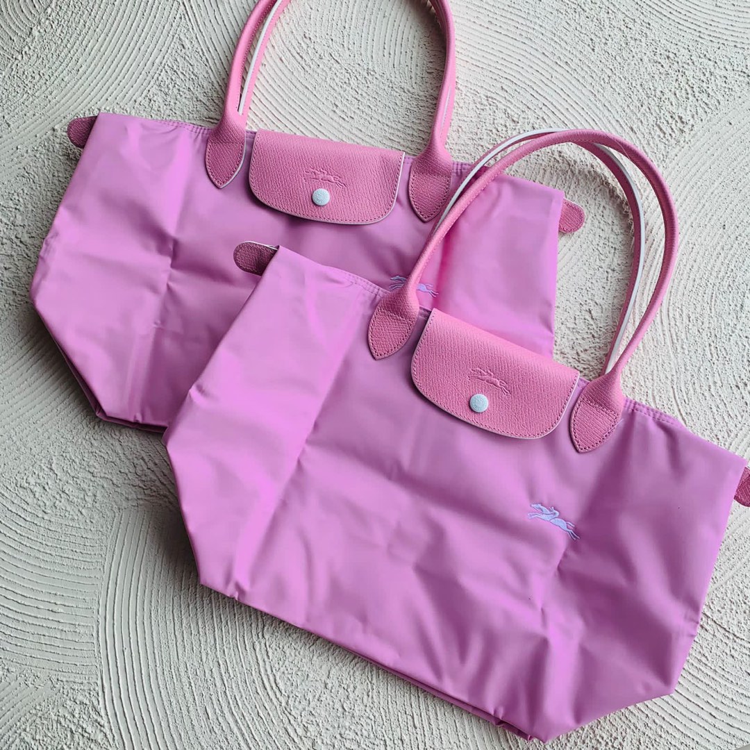 Longchamp Le Pliage SLH Small Long Handle, Barang Mewah, Tas & Dompet ...
