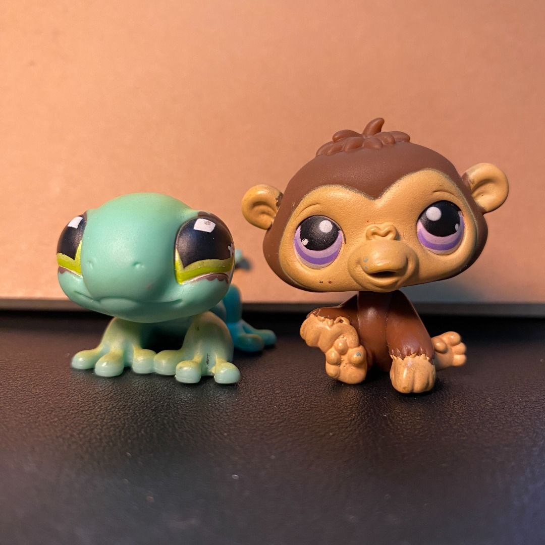 LPS: Littlest Pet Shop Monkey and Lizard | Generation 1, Hobbies & Toys ...