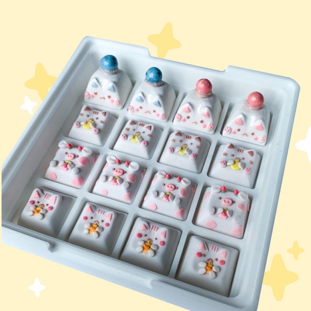 Manekineko Fortune Cat Moneybag Cat Keycap | Custom Artisan Keycap for ...