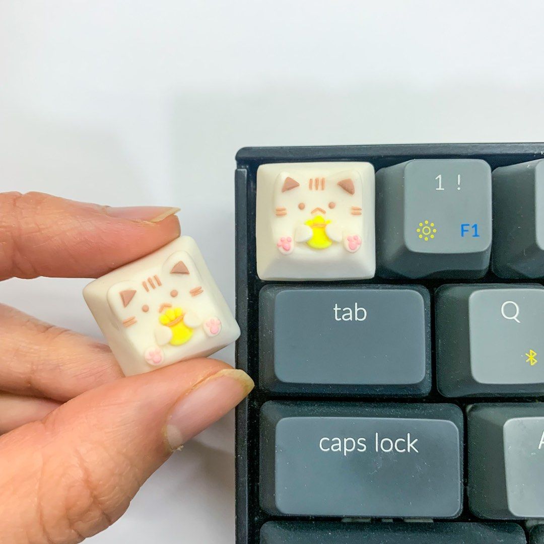Manekineko Fortune Cat Moneybag Cat Keycap | Custom Artisan Keycap for ...