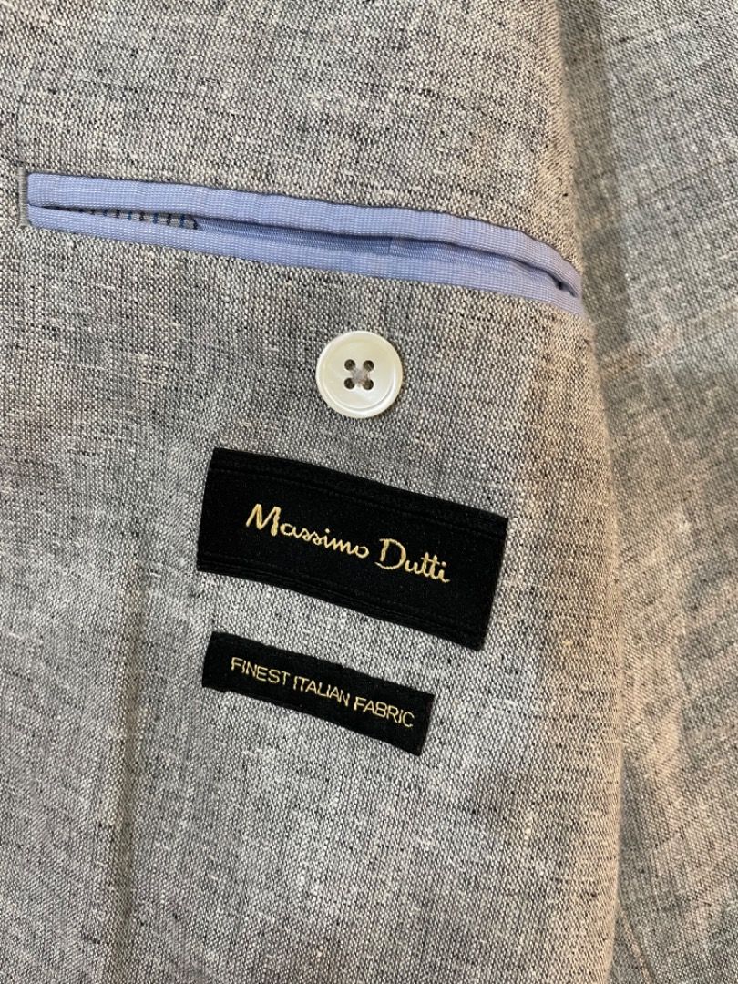 Massimo Dutti Italian Linen Blazer, Men's Fashion, Coats, Jackets and ...
