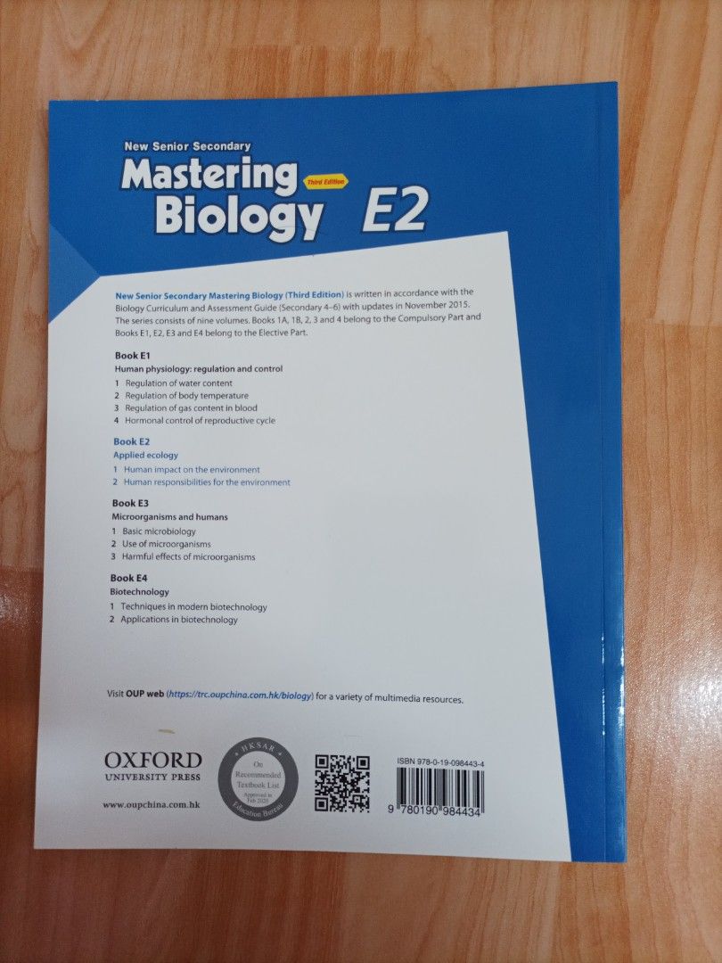 Mastering biology E2, 興趣及遊戲, 書本 & 文具, 教科書 - Carousell