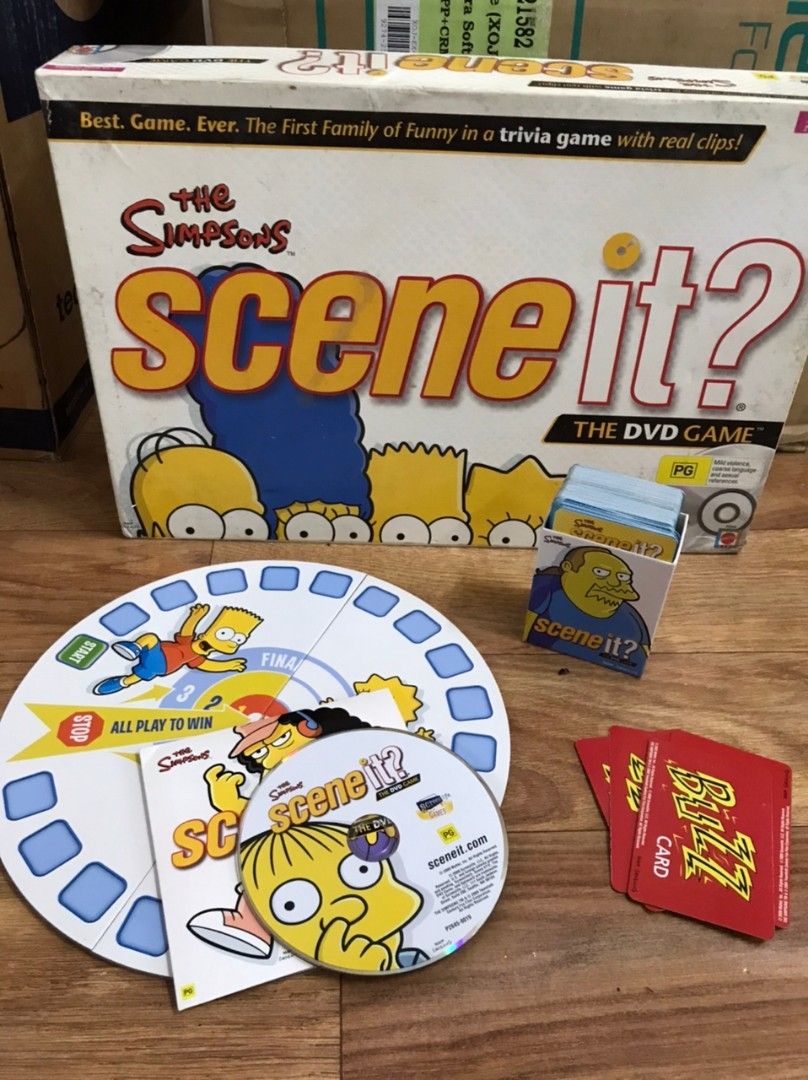 Mattel The Simpsons Scene It? The DVD Game, Hobbies & Toys, Music ...