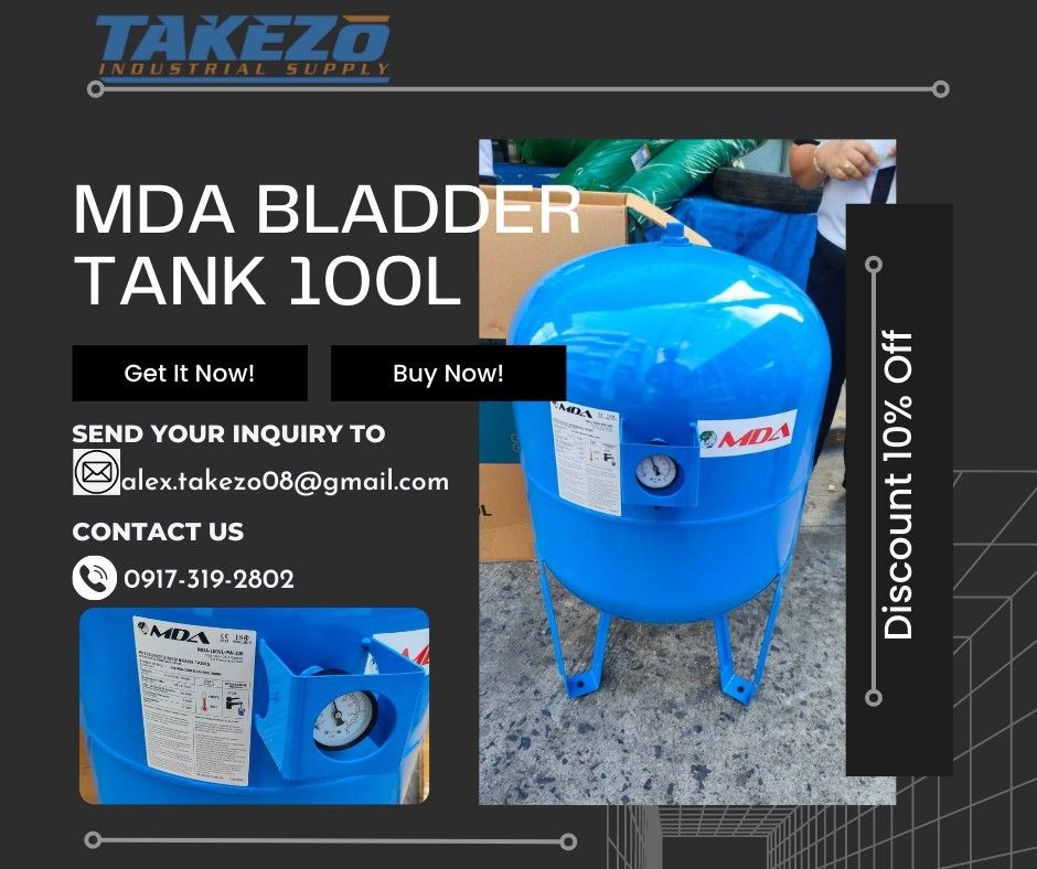 Mda Bladder Tank 100L, Commercial & Industrial, Industrial Equipment on ...