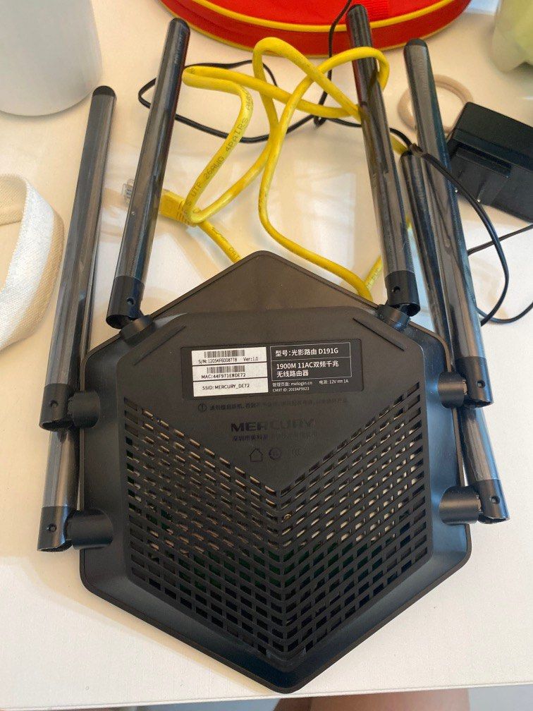 mercury d191g gigabit port router 1900m 5g router wifi 11AC dual ...