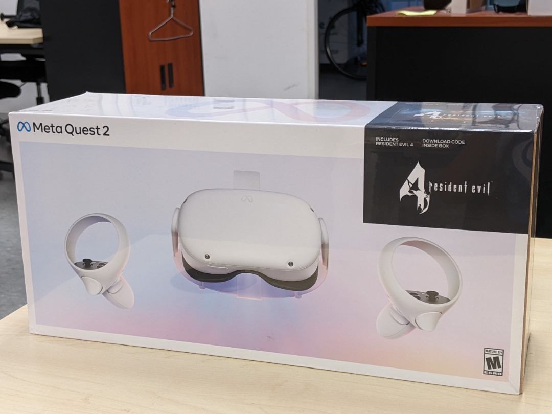 Meta Quest 2 VR 128GB BNIB with FREE Resident Evil 4, Video Gaming ...