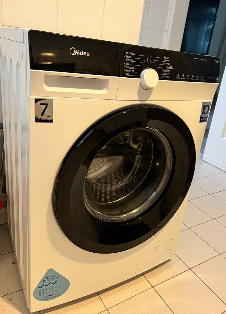 Midea front loading Inverter type Washing Machine, TV & Home Appliances ...