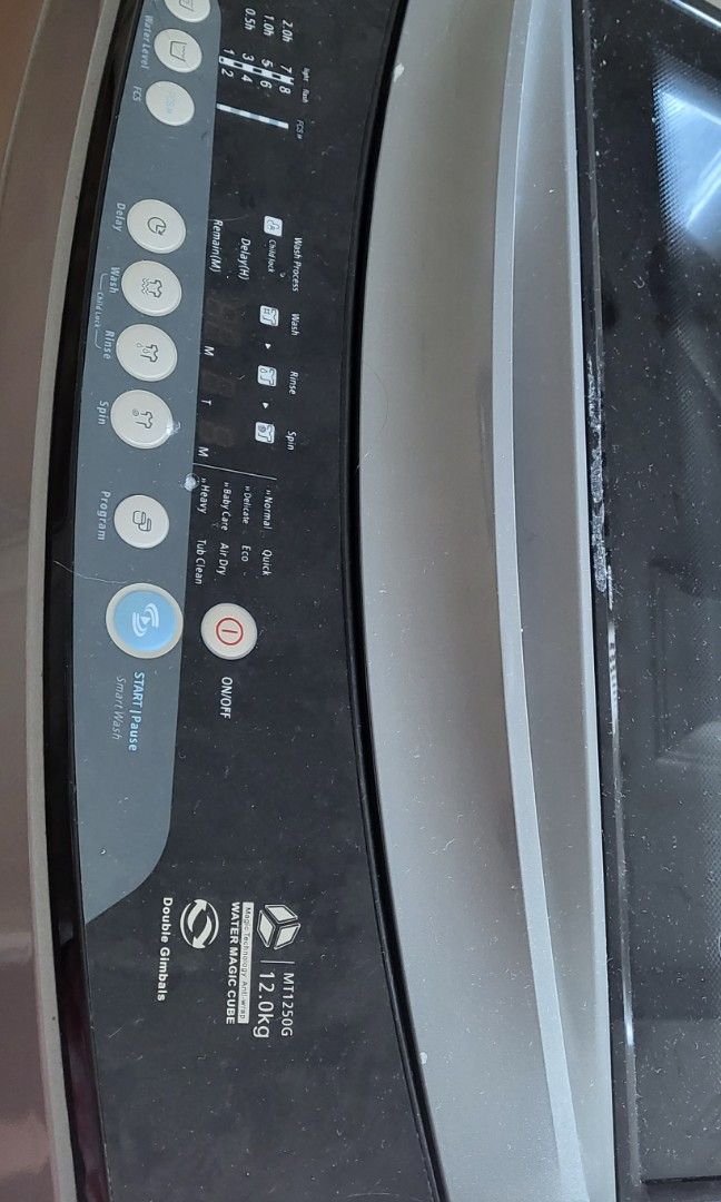 Midea washing machine (12kg), TV & Home Appliances, Washing Machines ...