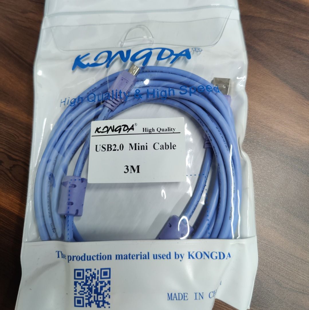 Mini USB to USB Type A cord Cable 3.0 meters for Tablets, Controllers ...