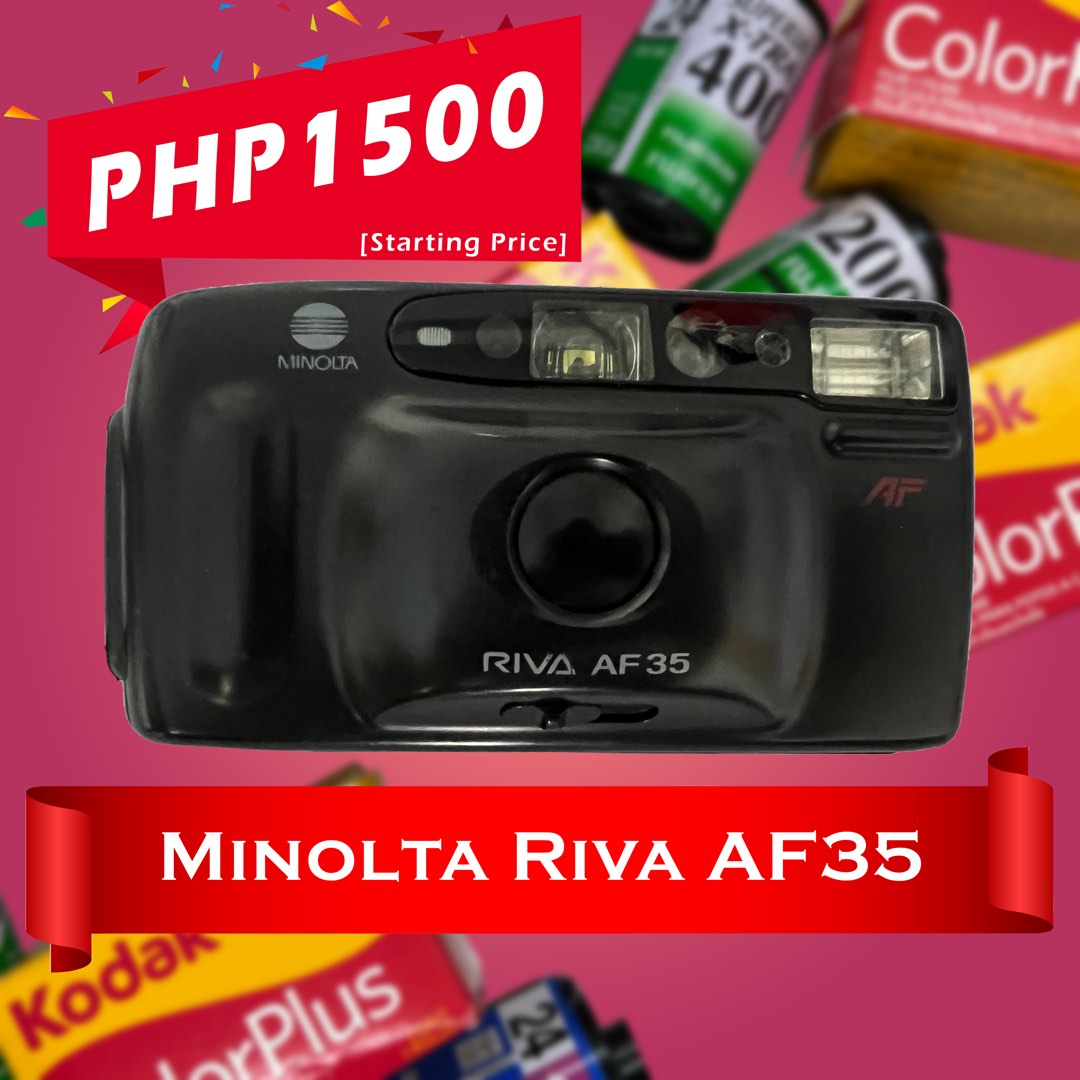 Minolta Riva AF35, Photography, Cameras on Carousell