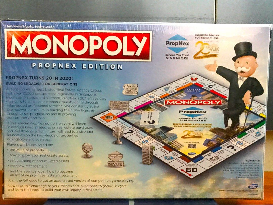 Monopoly Limited Edition Propnex (U.P. $59.90), Hobbies & Toys, Toys ...