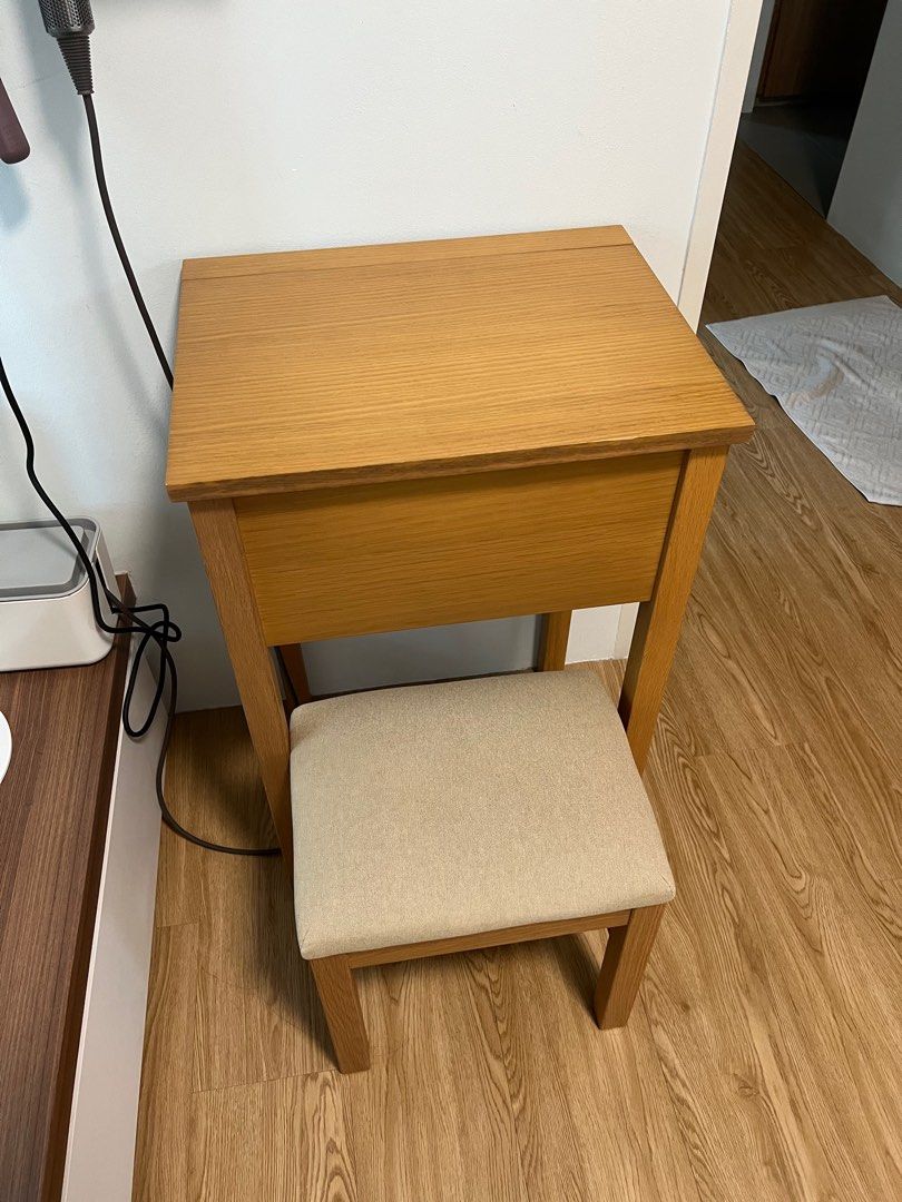 Muji Dresser Table Set, Furniture & Home Living, Furniture, Tables ...