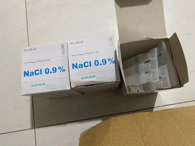 NaCL 0.9% (40tubes x20ml), Health & Nutrition, Medical Supplies & Tools ...
