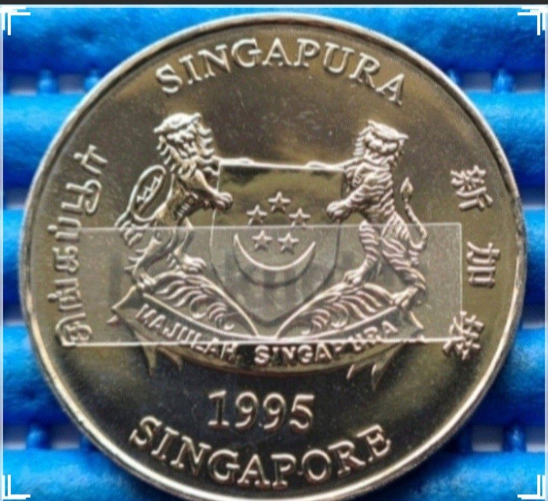 NDP 1995 Singapore $5 30 Years of Independence Commemorative Cupro ...