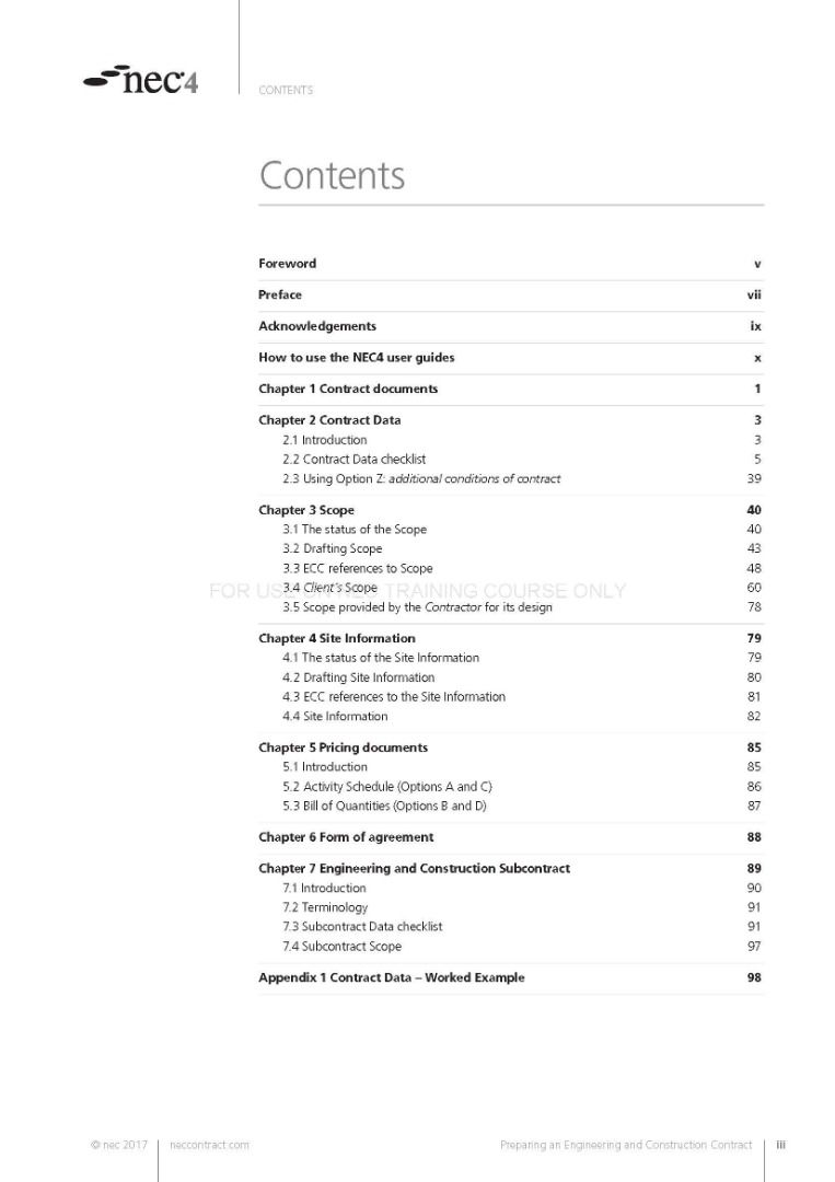1) Download NEC4 Engineering and Construction Contract PDF, Vol.1,2,4 ...