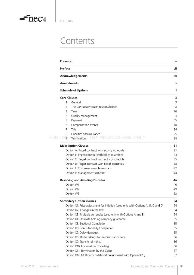 1) Download NEC4 Engineering and Construction Contract PDF, Vol.1,2,4 ...