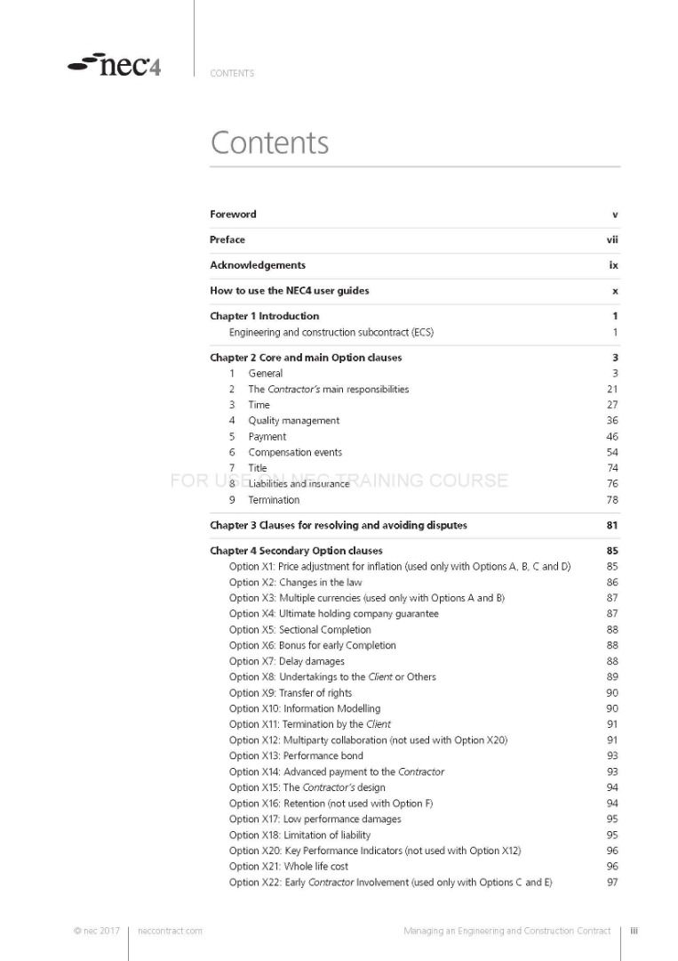 1) Download NEC4 Engineering and Construction Contract PDF, Vol.1,2,4 ...