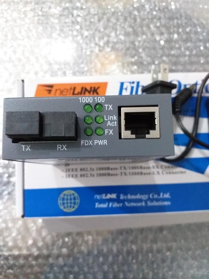 NetLink Mediacon Gigabit (Pair A&B), Computers & Tech, Parts & Accessories, Networking on Carousell